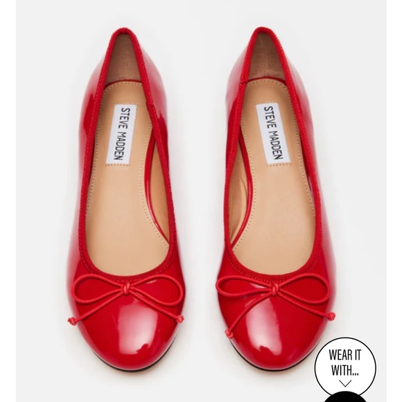 Steve Madden | Shoes | Steve Madden Red Cherish Patent Shoe | Poshmark